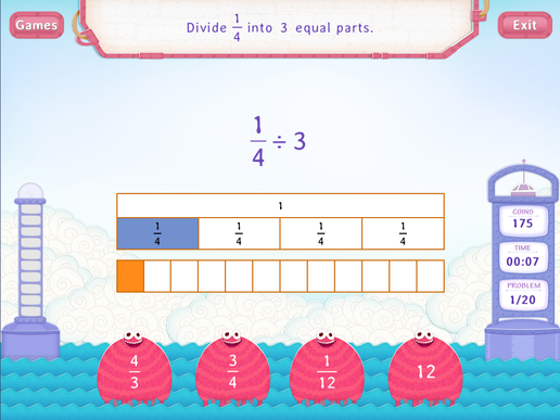 Divide Unit Fractions By Whole Number Practice With Fun Math Worksheet